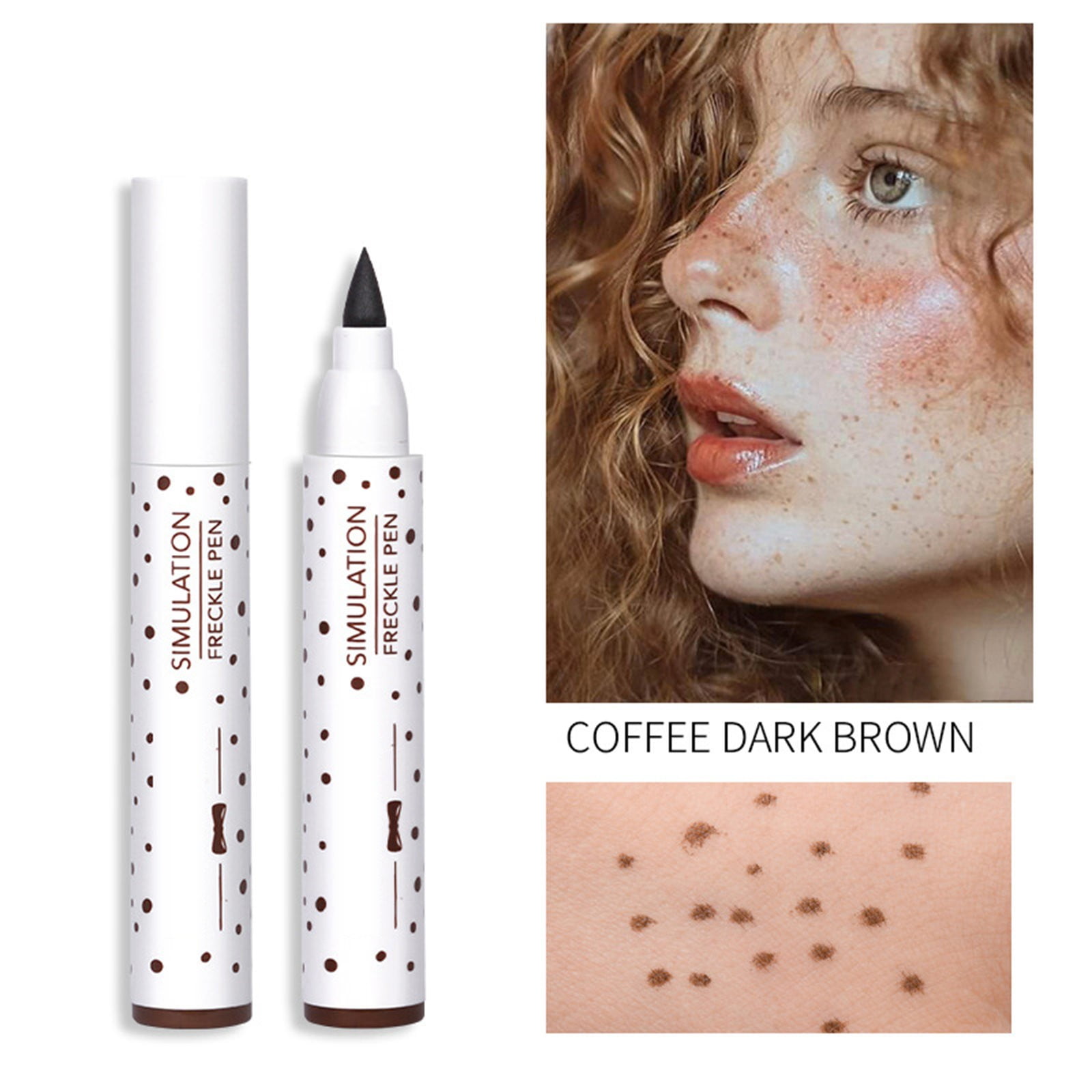 Ageoie Blush 2 Colors Freckle Pen Natural Lifelike Freckle Makeup Pen ...
