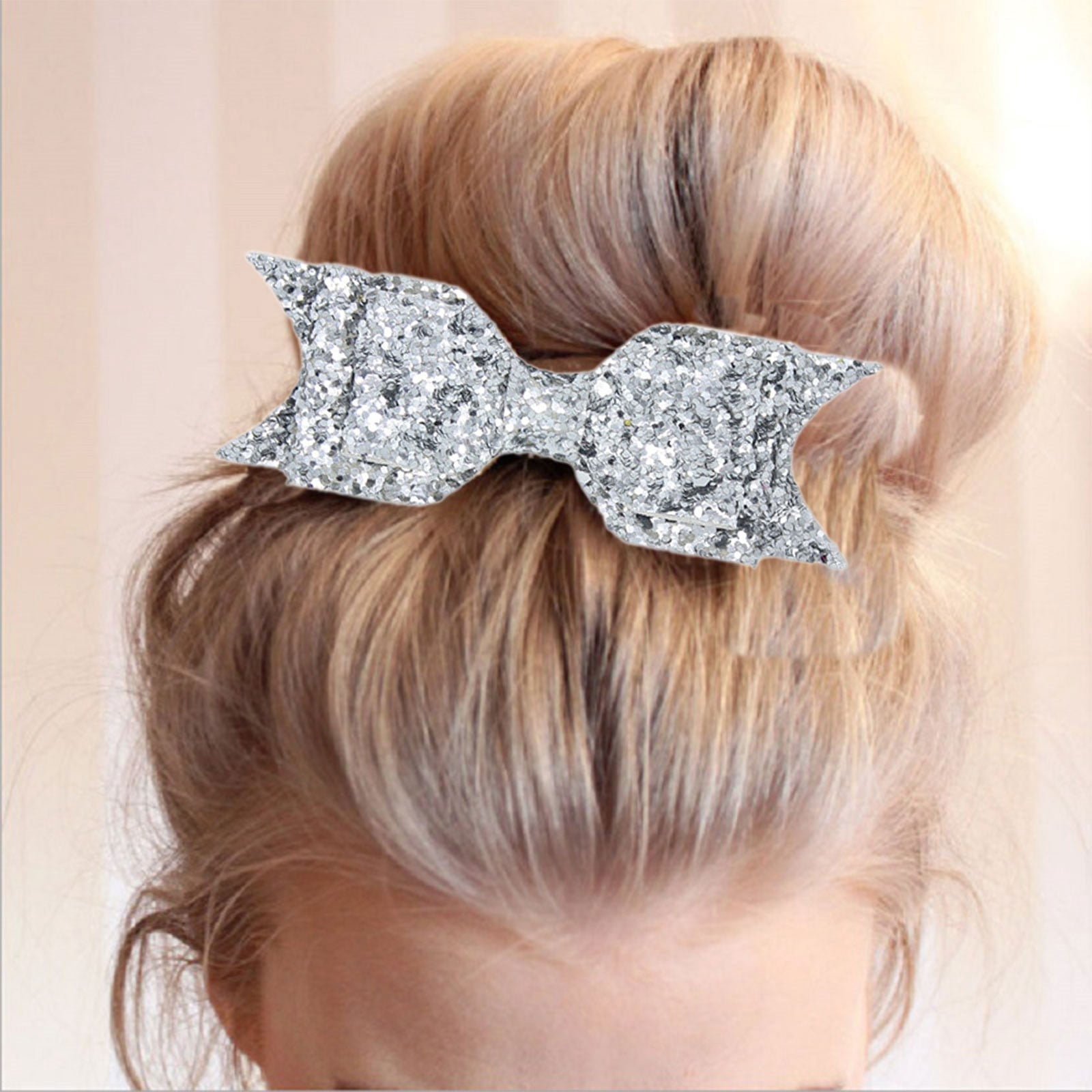 Ageoie Silver Barrettes Clearance! Artificial and Dried Flower Three ...