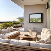 Storm Shell Outdoor TV Hard Cover Weatherproof Protection 44", Outdoor ...