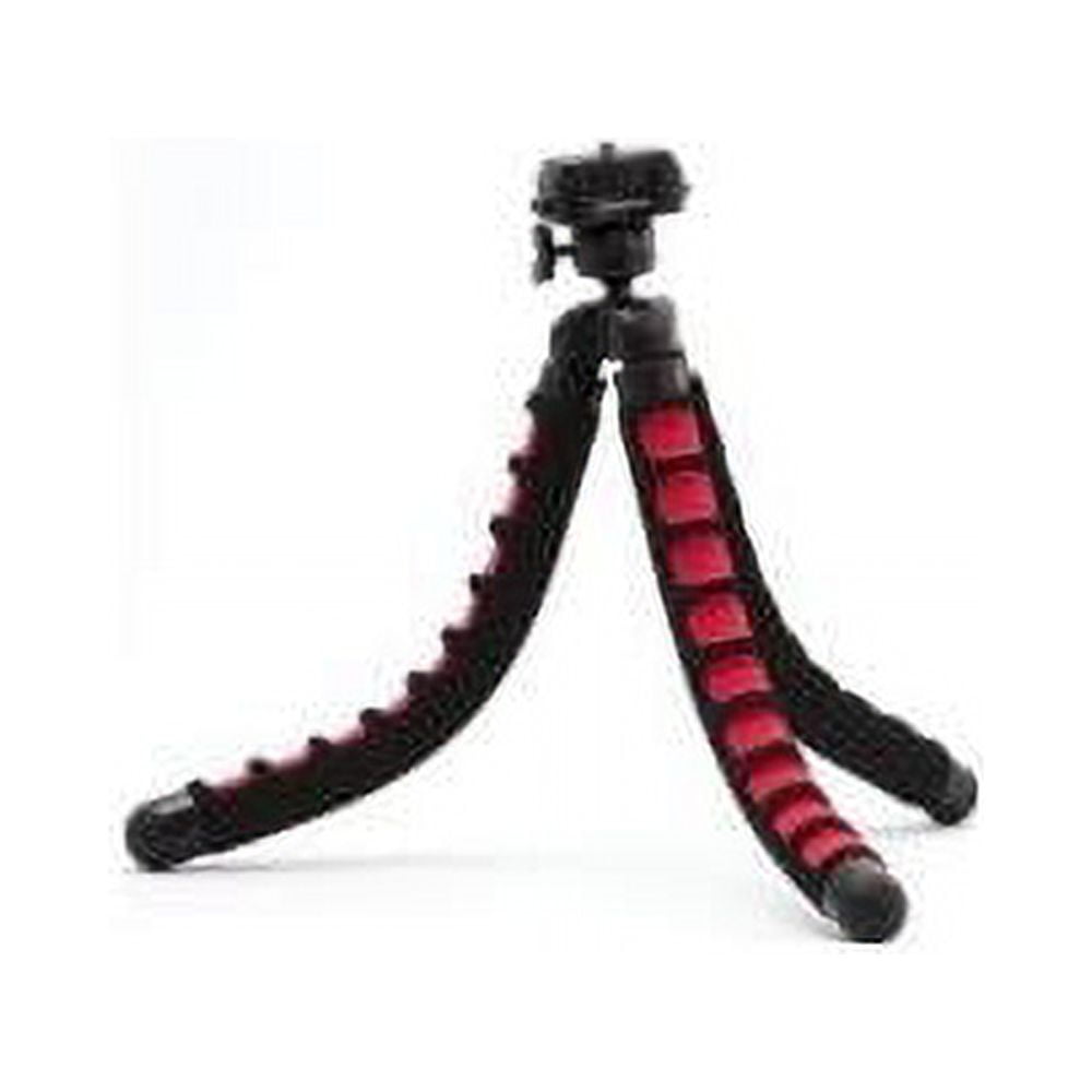Agfa Photo 12" Flexible Tripod with Foam Grip Red + Black - Walmart.com