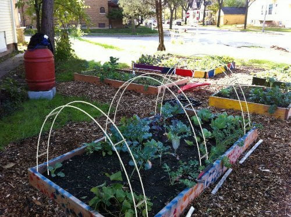 Agfabric 8ft Long, 1/4" Dia, Heavy-duty Double Hoops For Row Cover ...