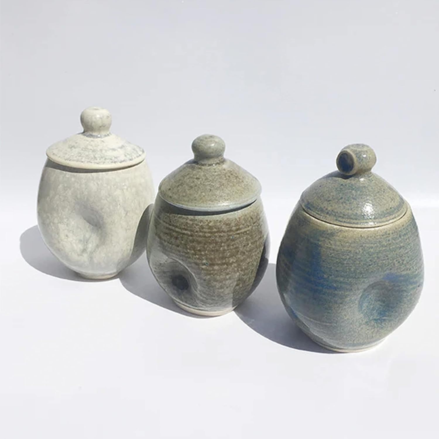AggCoddler - Scandinavian Porcelain 3-Piece Egg Coddler Set with Simple ...