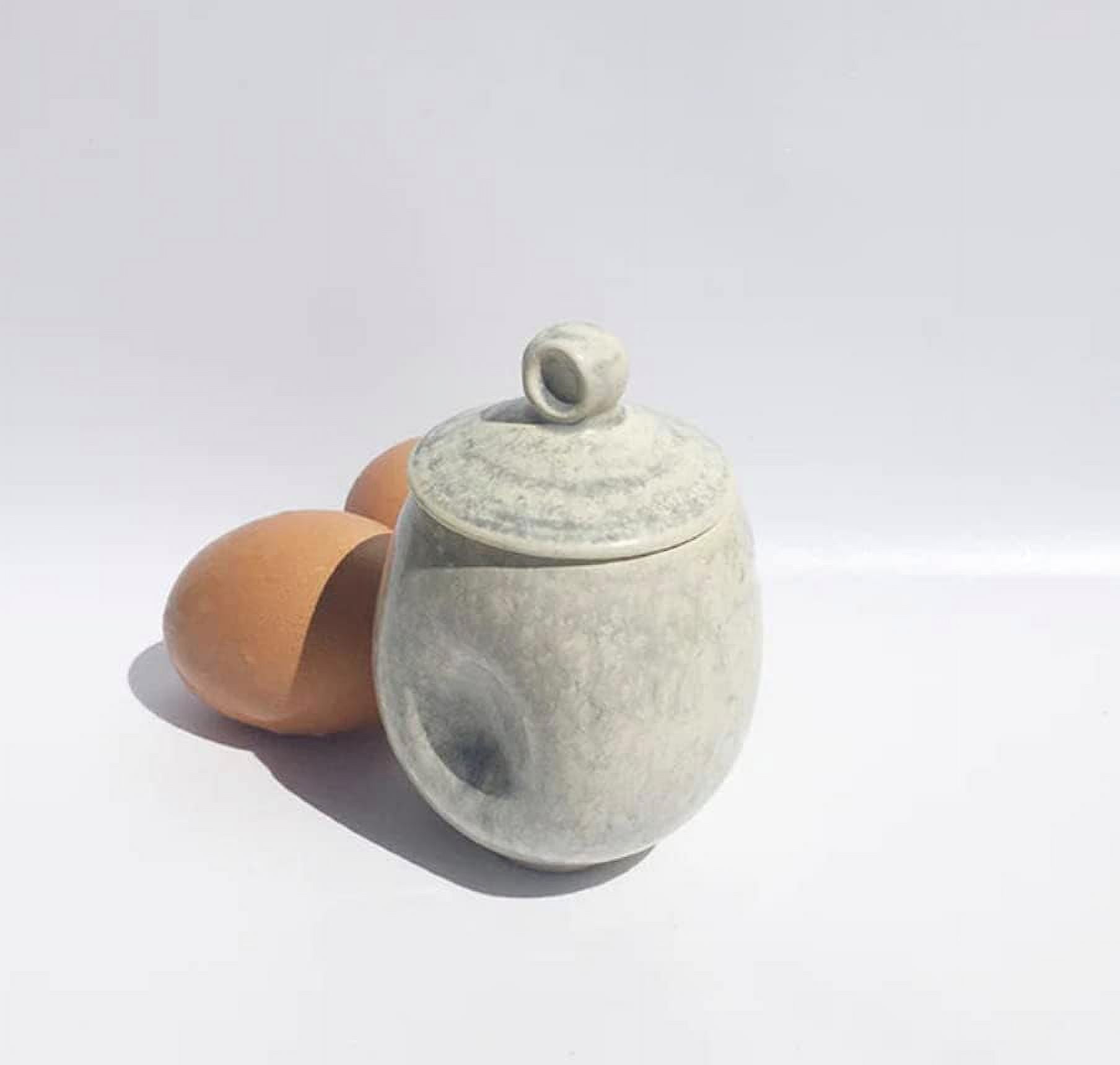 AggCoddler - Scandinavian Porcelain Egg Coddler with Simple Lid ...