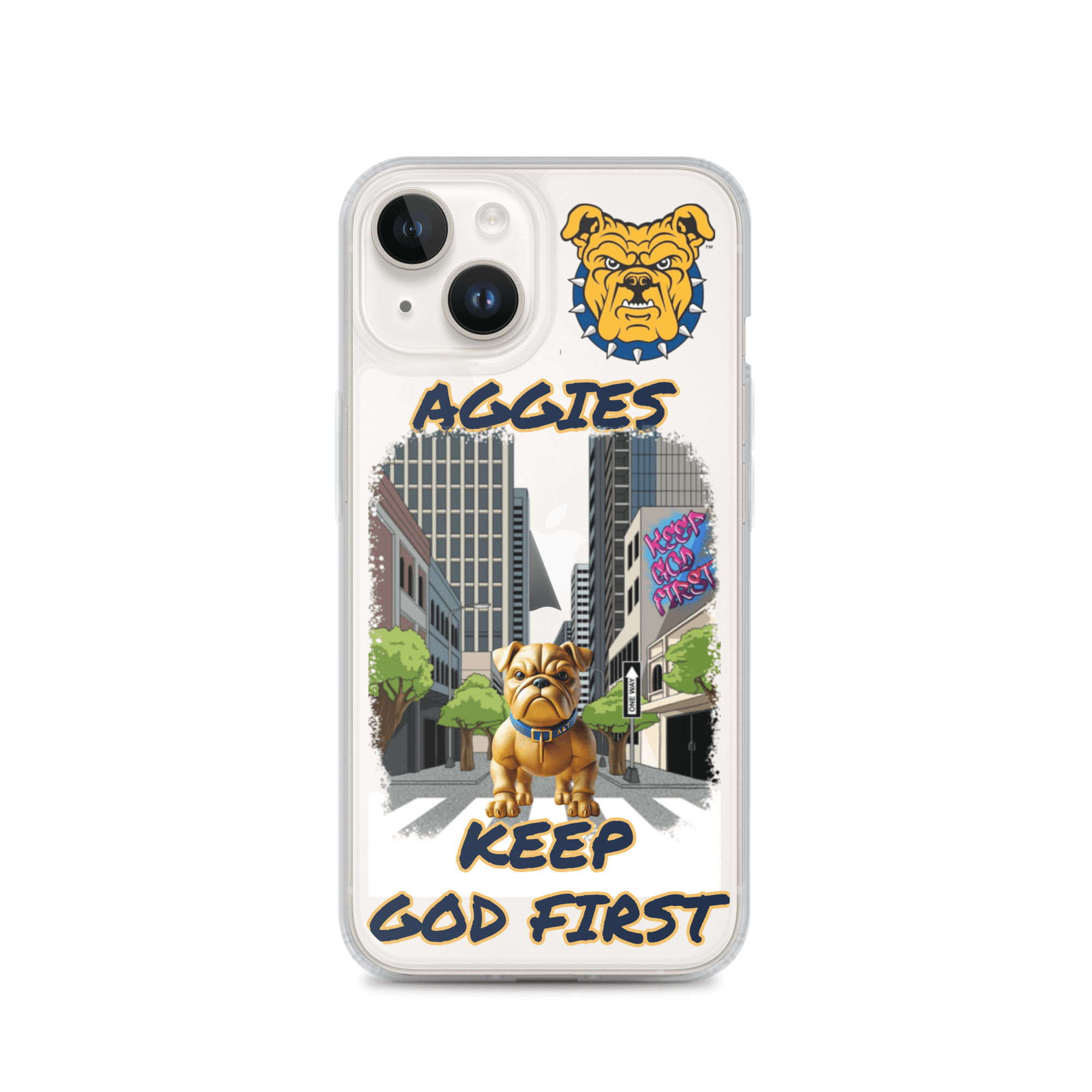 Aggies Keep God First Clear Phone Case | NCAT Bulldog HBCU iPhone Case ...