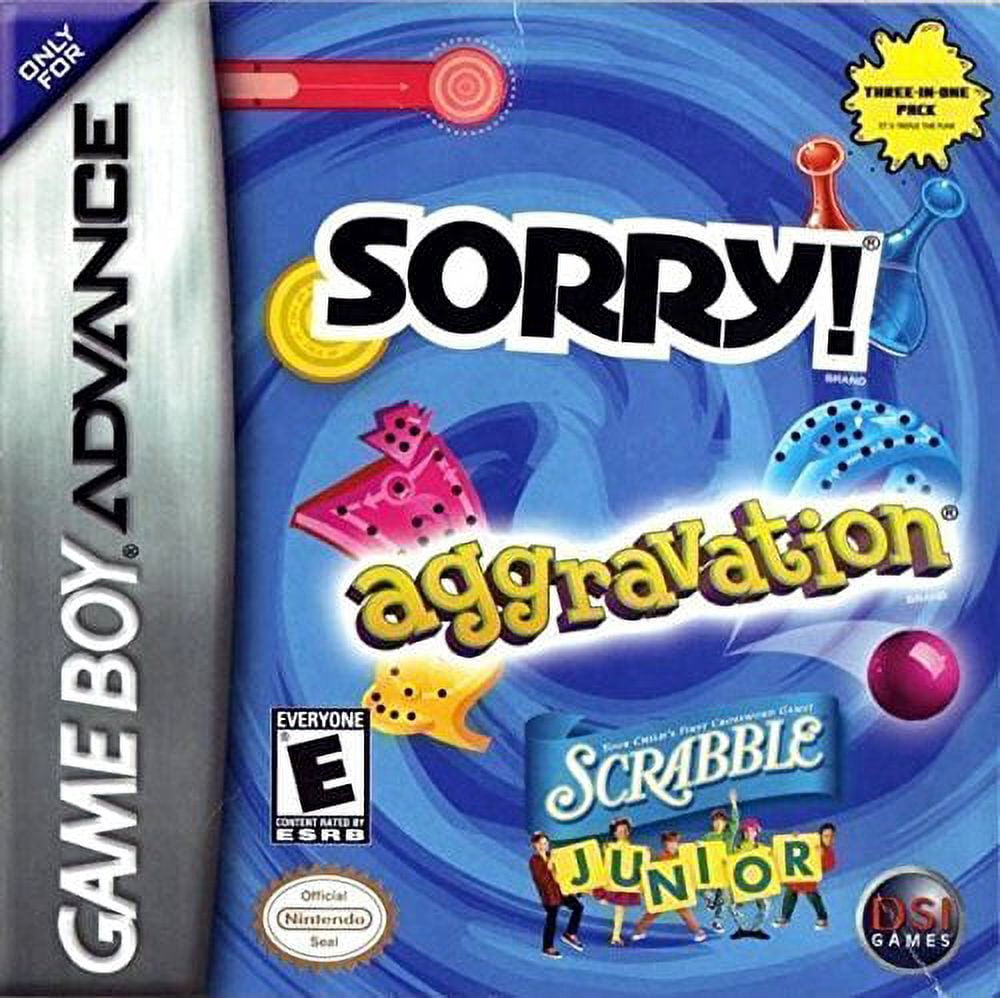 Pre-Owned Aggravation / Sorry / Scrabble Junior Nintendo Gameboy ...