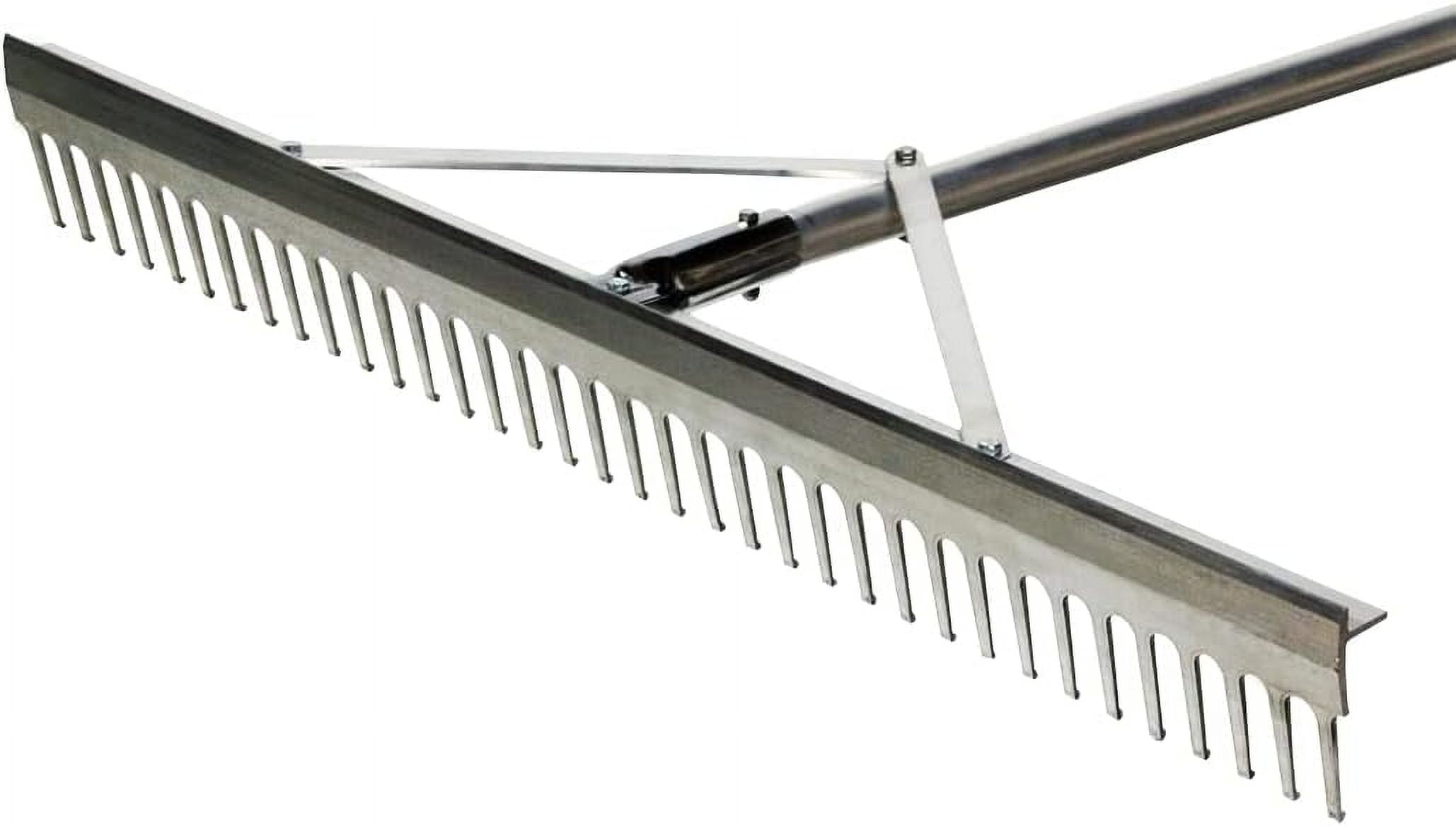 Aggregate Rakes for Gardening, Ergonomic Heavy Duty Metal Rakes with ...