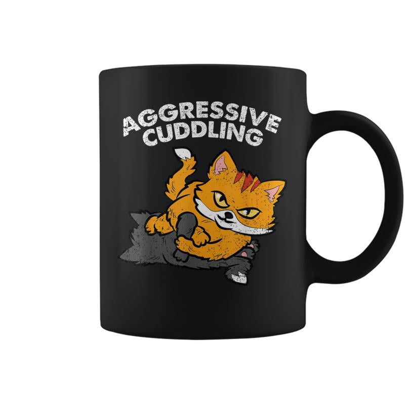 Aggressive Cuddling Jiu Jitsu Bjj Martial Arts Men Coffee Mugs ...
