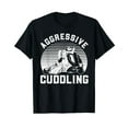 Aggressive Cuddling Retro Grapple Graphic Humor Tee Unisex Cotton T ...