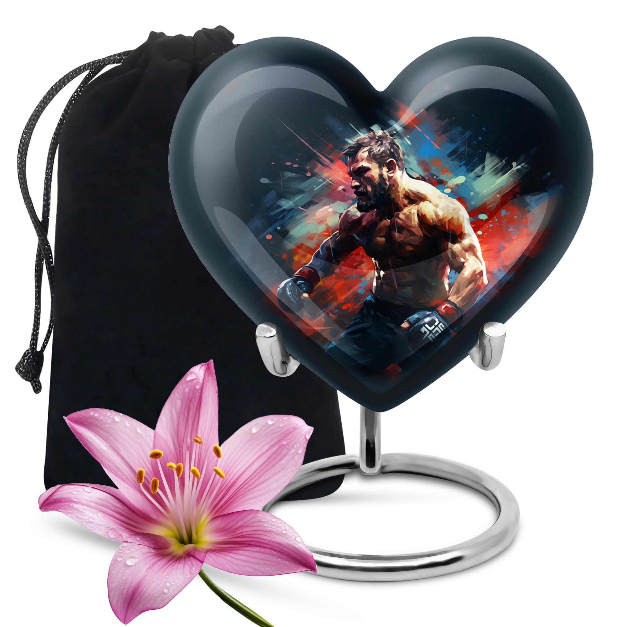 Aggressive Fighter - Cremation Urn For Burial - Ashes Holder - 8 Inch ...