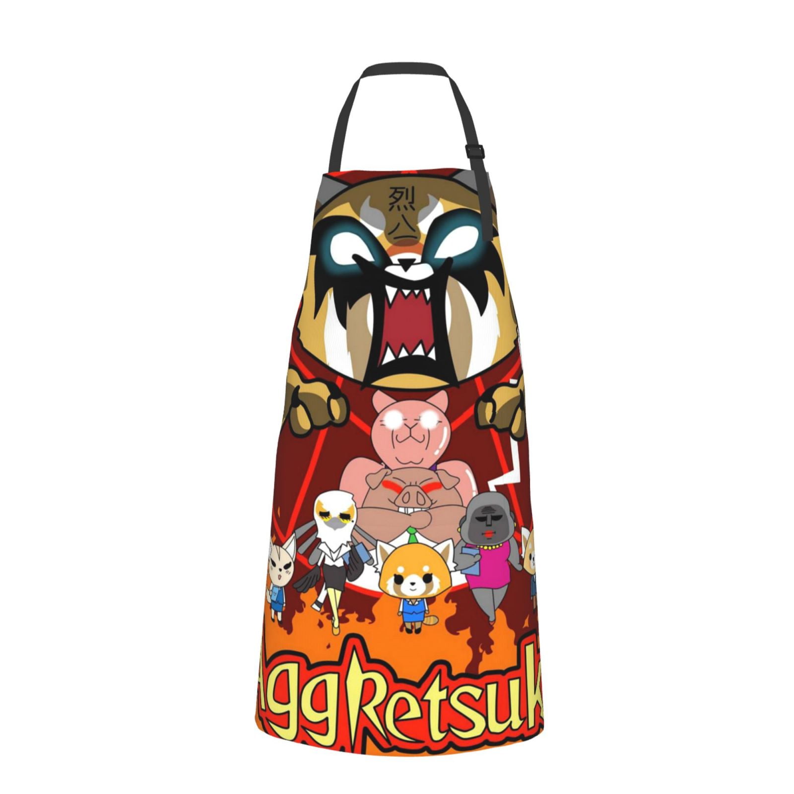 Aggretsuko Adjustable Bib Aprons, Waterdrop Resistant Apron with 2 ...