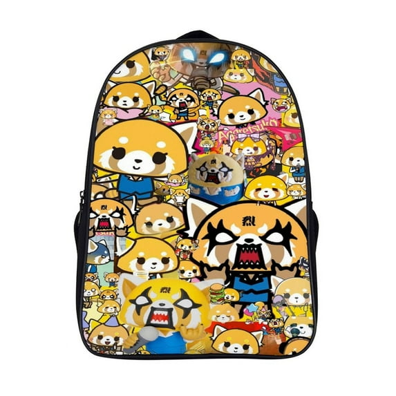 Aggretsuko Backpack 16 Inch Bookbag Casual Daypack Travel Backpacks for ...