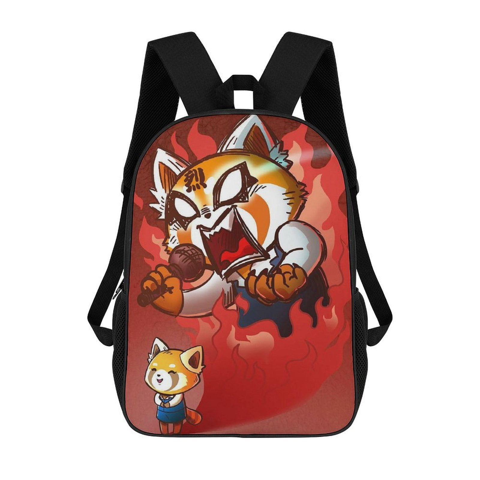 Aggretsuko Backpack 17 Inch Bookbag Casual Daypack Travel Backpacks for ...