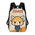 Aggretsuko Backpack 17 Inch Bookbag Casual Daypack Travel Backpacks for ...