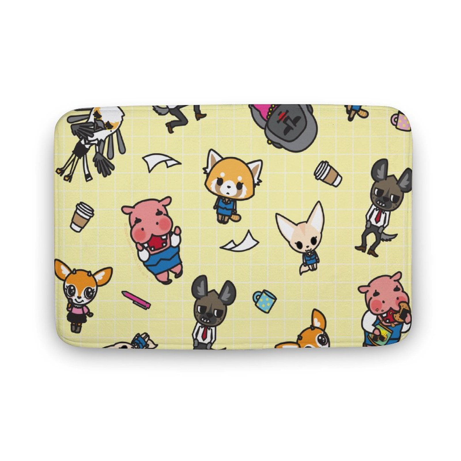 Aggretsuko Bathroom Rugs, Extra Soft And Absorbent Bath Mat, Non-Slip ...
