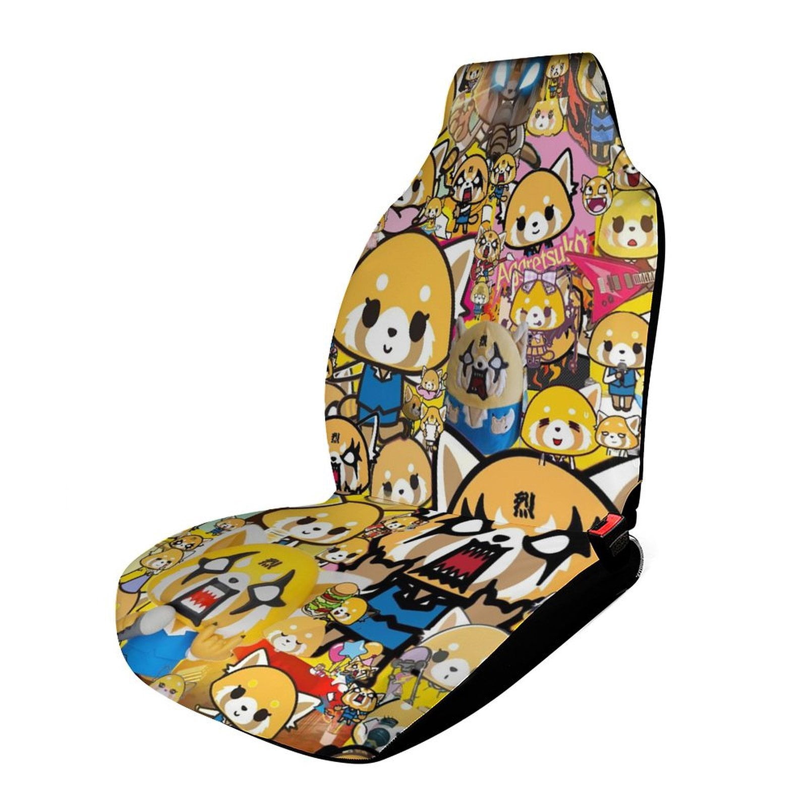 Aggretsuko Car Seat Covers Nonslip Elastic Front Seat Protector Fashion ...