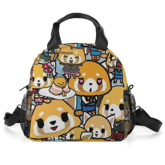 Aggretsuko Insulated Lunch Bag Lunch Box Container Bag Reusable Lunch ...