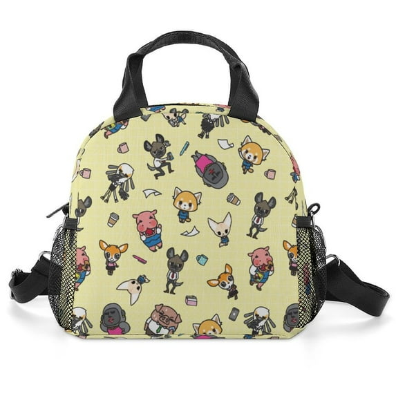 Aggretsuko Insulated Lunch Bag Lunch Box Container Bag Reusable Lunch ...