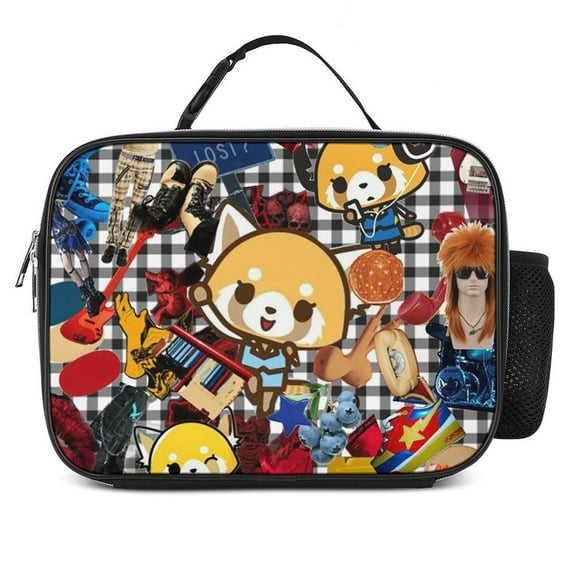 Aggretsuko Insulated Lunch Bag Lunch Box Container Bag Reusable Lunch ...