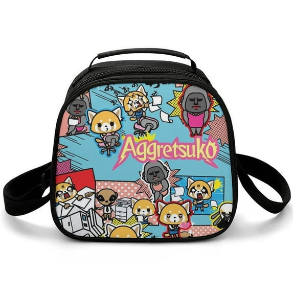 Aggretsuko Insulated Lunch Bag Lunch Box Container Bag Reusable Lunch ...