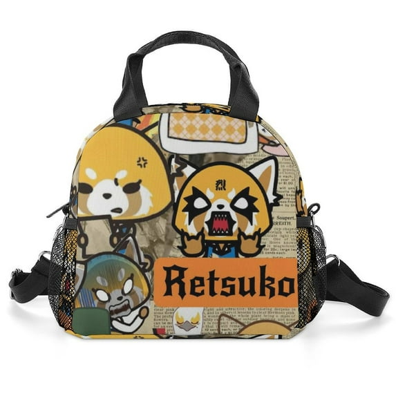 Aggretsuko Insulated Lunch Bag Lunch Box Container Bag Reusable Lunch ...