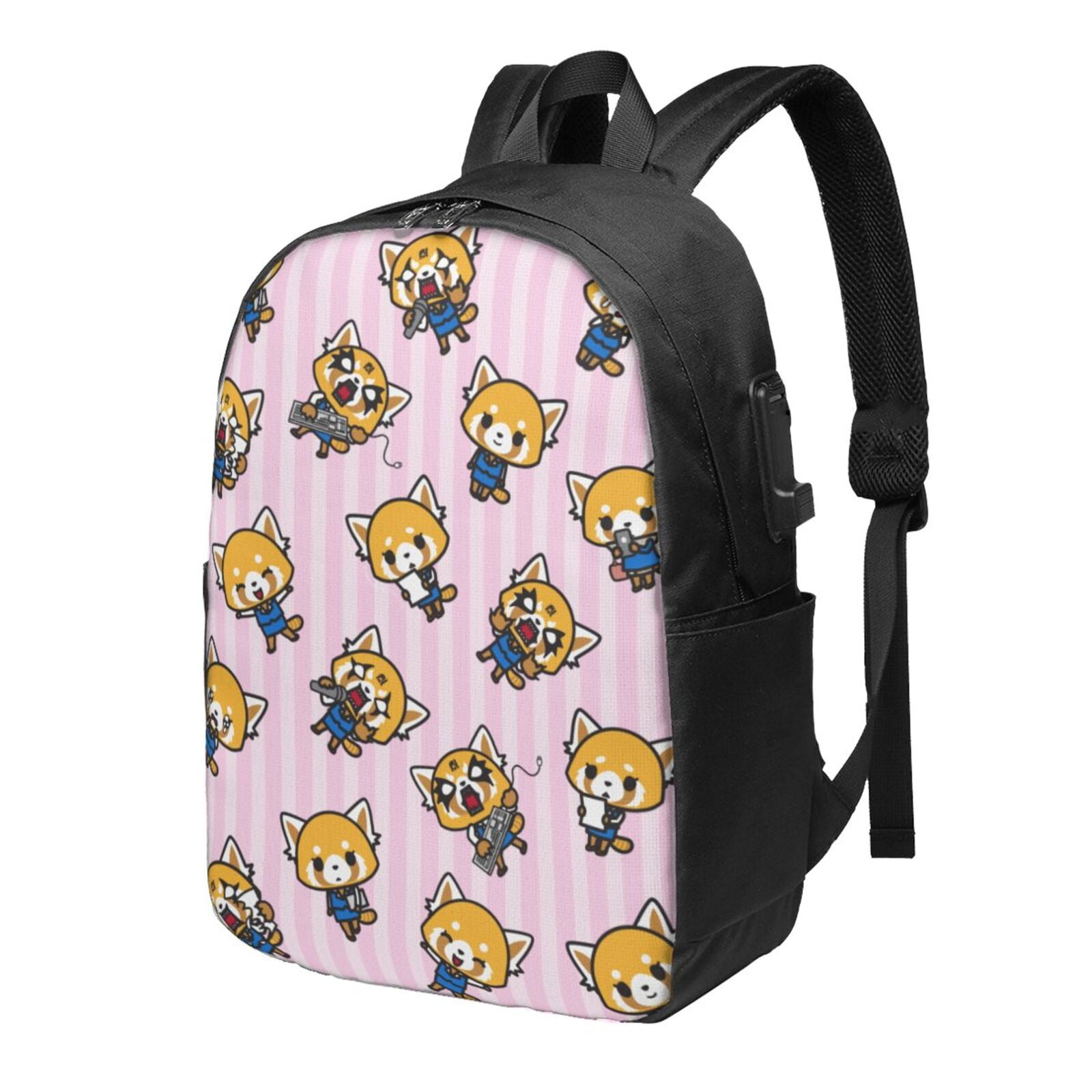 Aggretsuko Laptop Backpack Bookbag Casual Daypack Travel Backpacks for ...