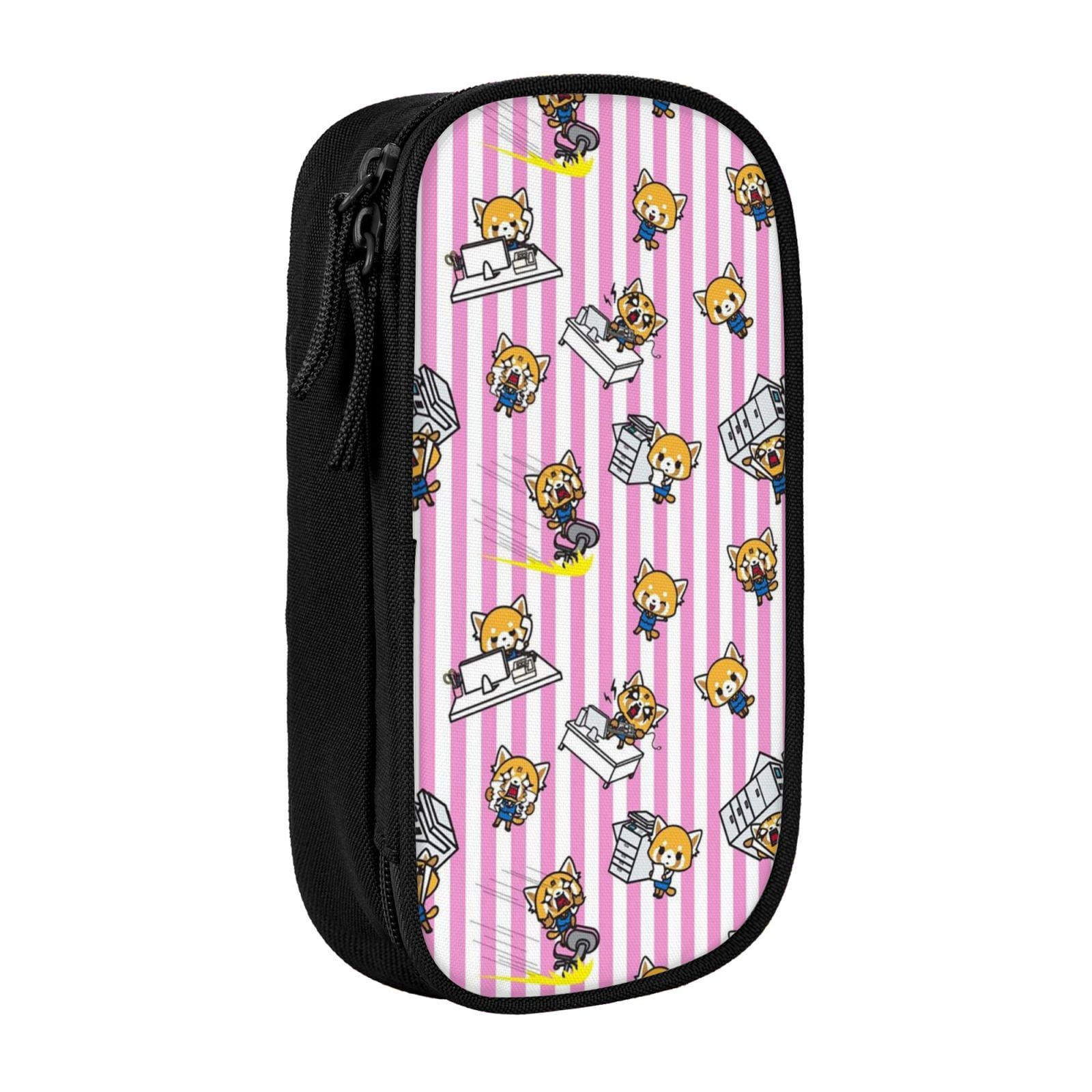 Aggretsuko Large Pencil Case, Durable Pencil Pouch with Big Capacity ...