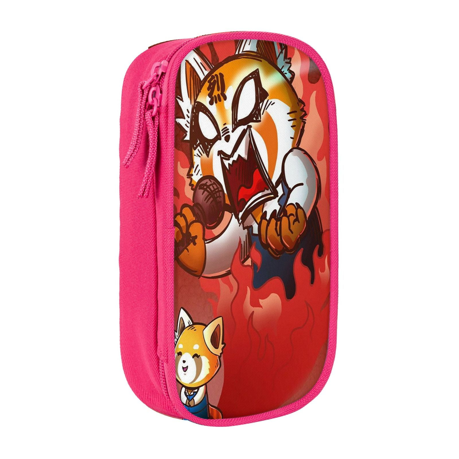 Aggretsuko Large Pencil Case, Durable Pencil Pouch with Big Capacity ...
