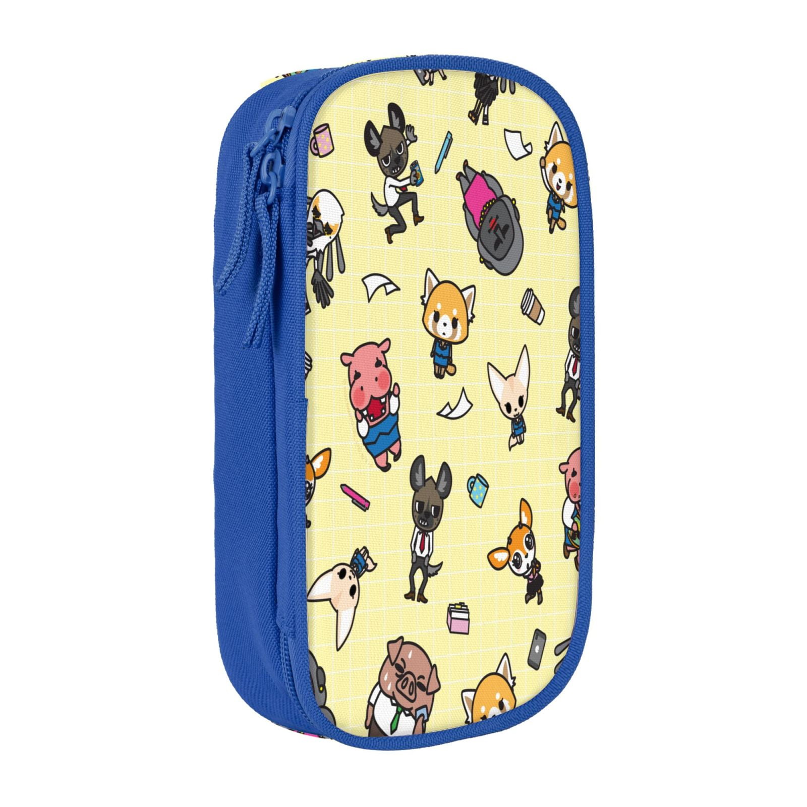 Aggretsuko Large Pencil Case, Durable Pencil Pouch with Big Capacity ...