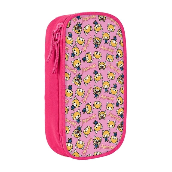 Aggretsuko Large Pencil Case, Durable Pencil Pouch with Big Capacity ...