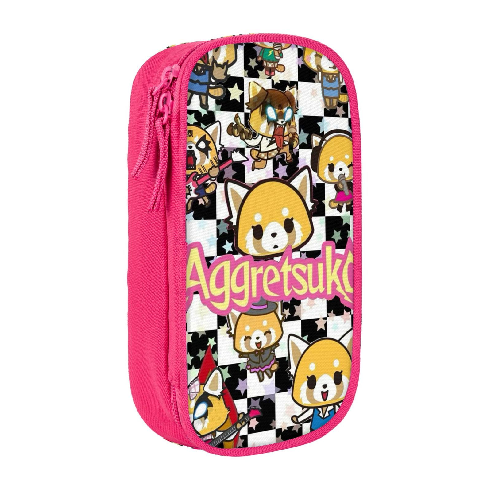 Aggretsuko Large Pencil Case, Durable Pencil Pouch with Big Capacity ...