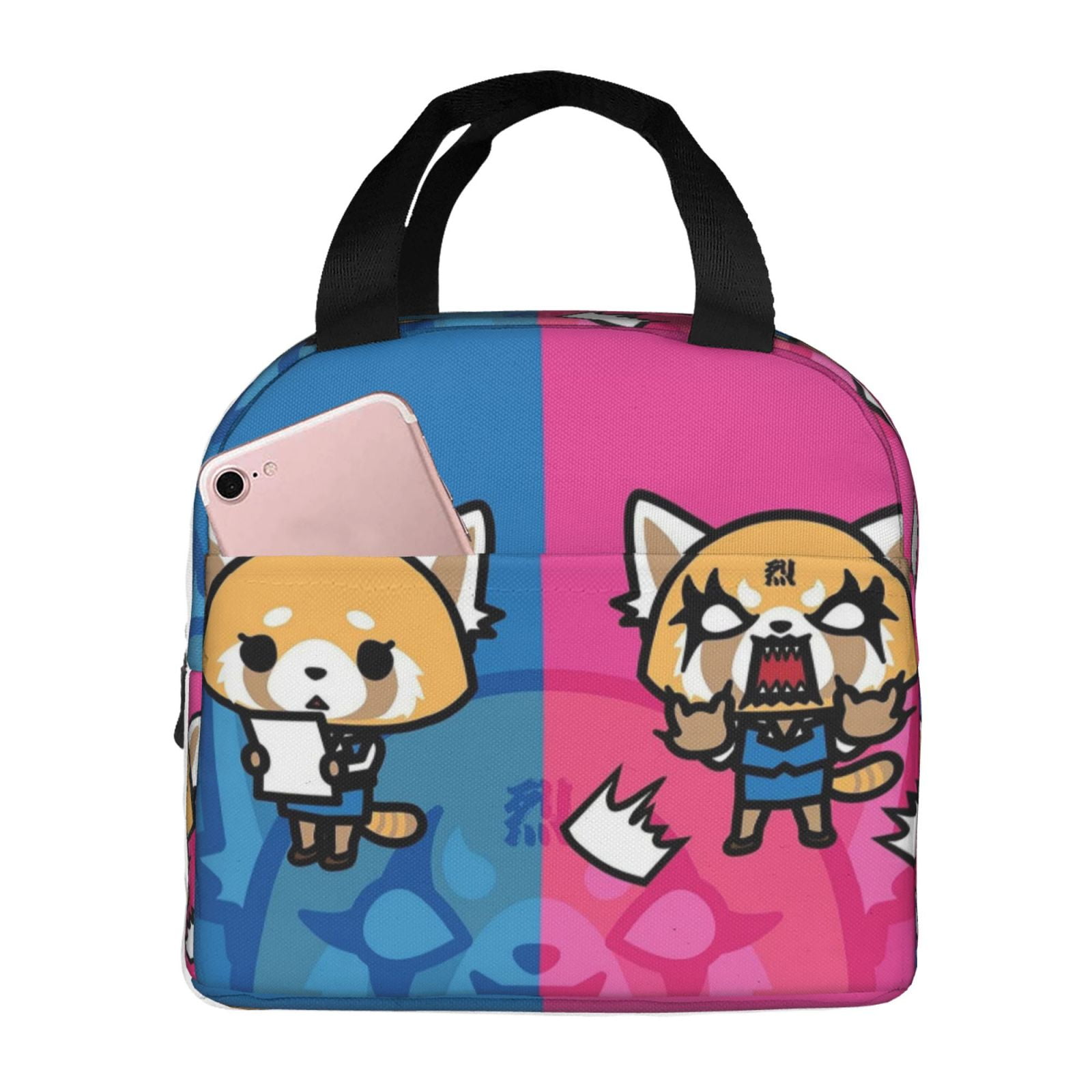Aggretsuko Lunch Bag, Insulated Lunch Bag for Women Men Lunch Box ...