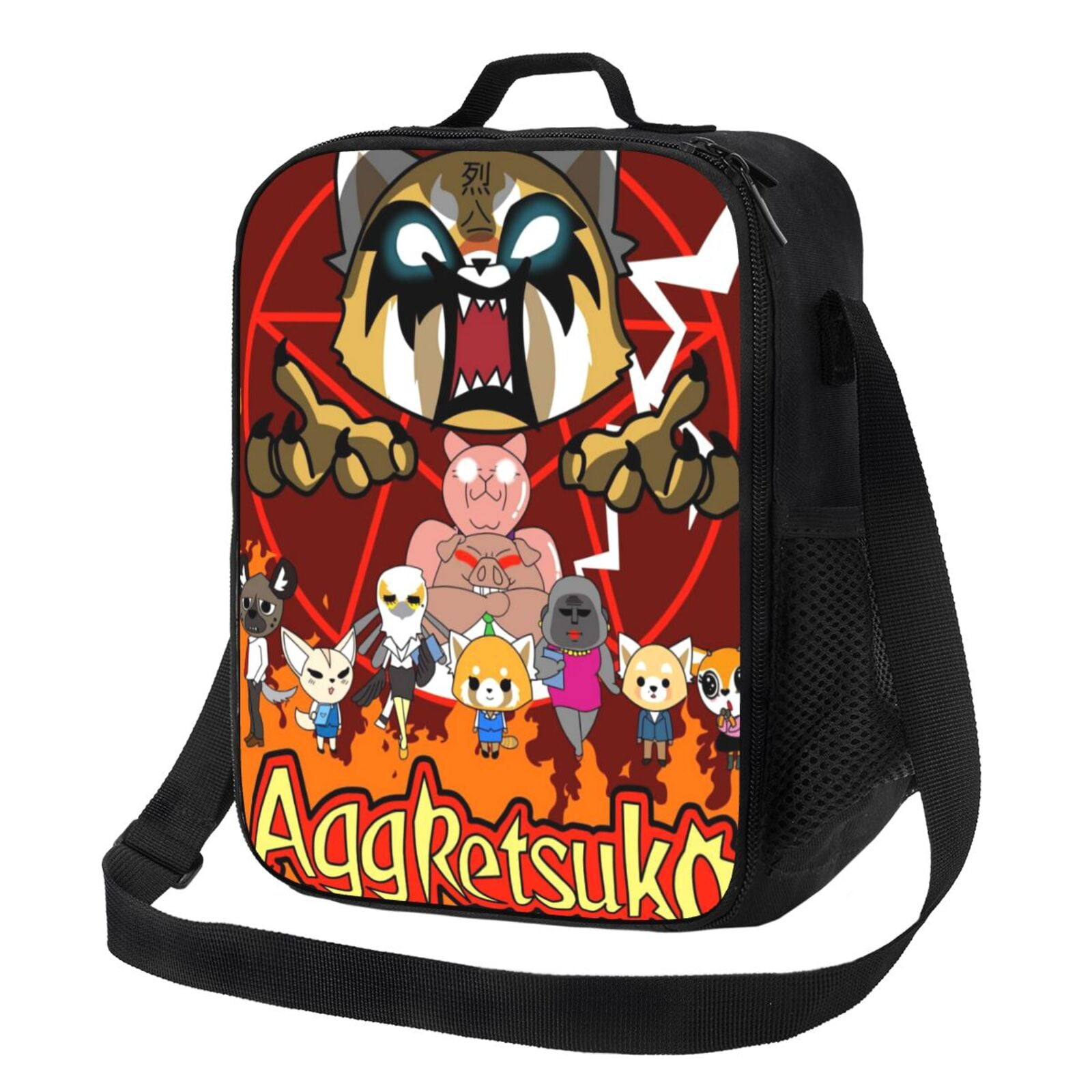 Aggretsuko Lunch Bag, Insulated Lunch Bag for Women Men Lunch Box ...