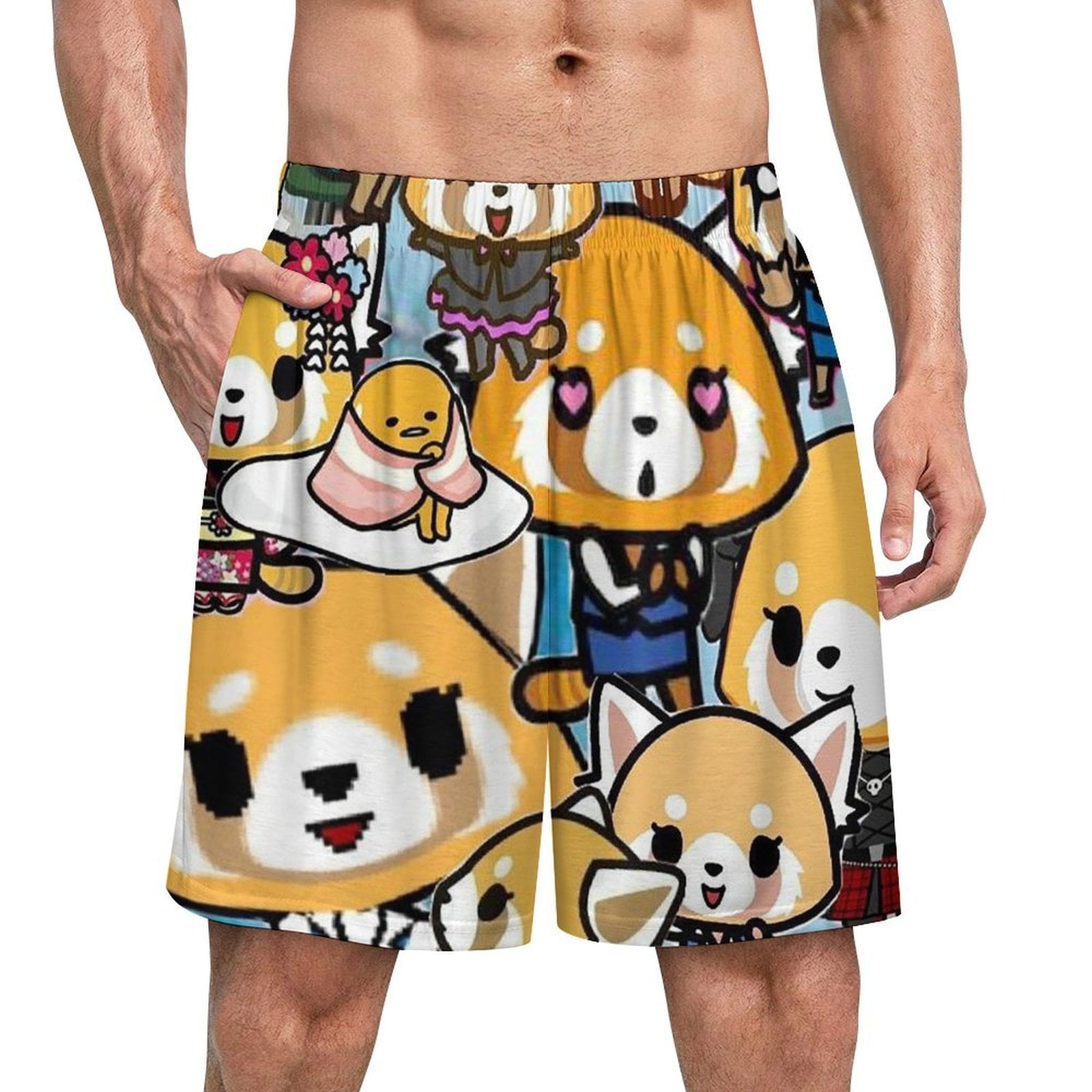 Aggretsuko Men's Sleepwear Shorts Pajama Bottom Lounge Sleep Pajama ...