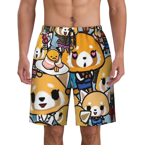 Aggretsuko Men's Swim Trunks Quick Dry Board Shorts Bathing Suit ...