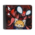 Aggretsuko Mens Wallet Genuine Leather Bifold Extra Capacity Bifold ...