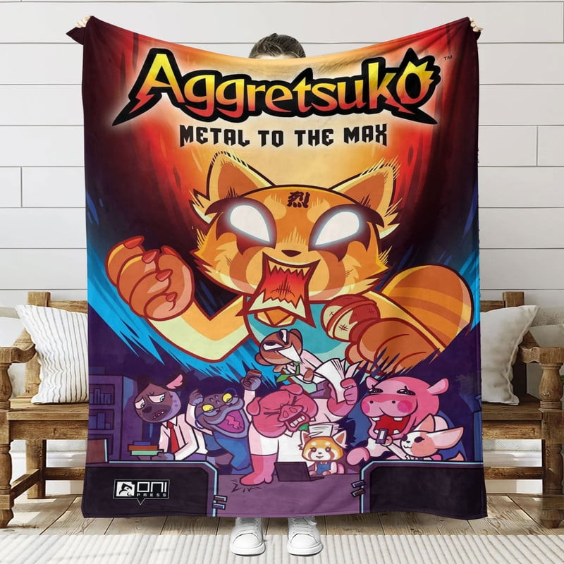 Aggretsuko Throw Blanket Gifts for Fans Lover Girls Boys Women Present ...