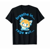 Aggretsuko Yoga Breathe In Rage Out T-Shirt, Vintage Birthday Gift ...