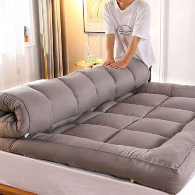 Aggxpf Japanese Futon Foldable Mattress - Queen Size, Extra-Thick ...
