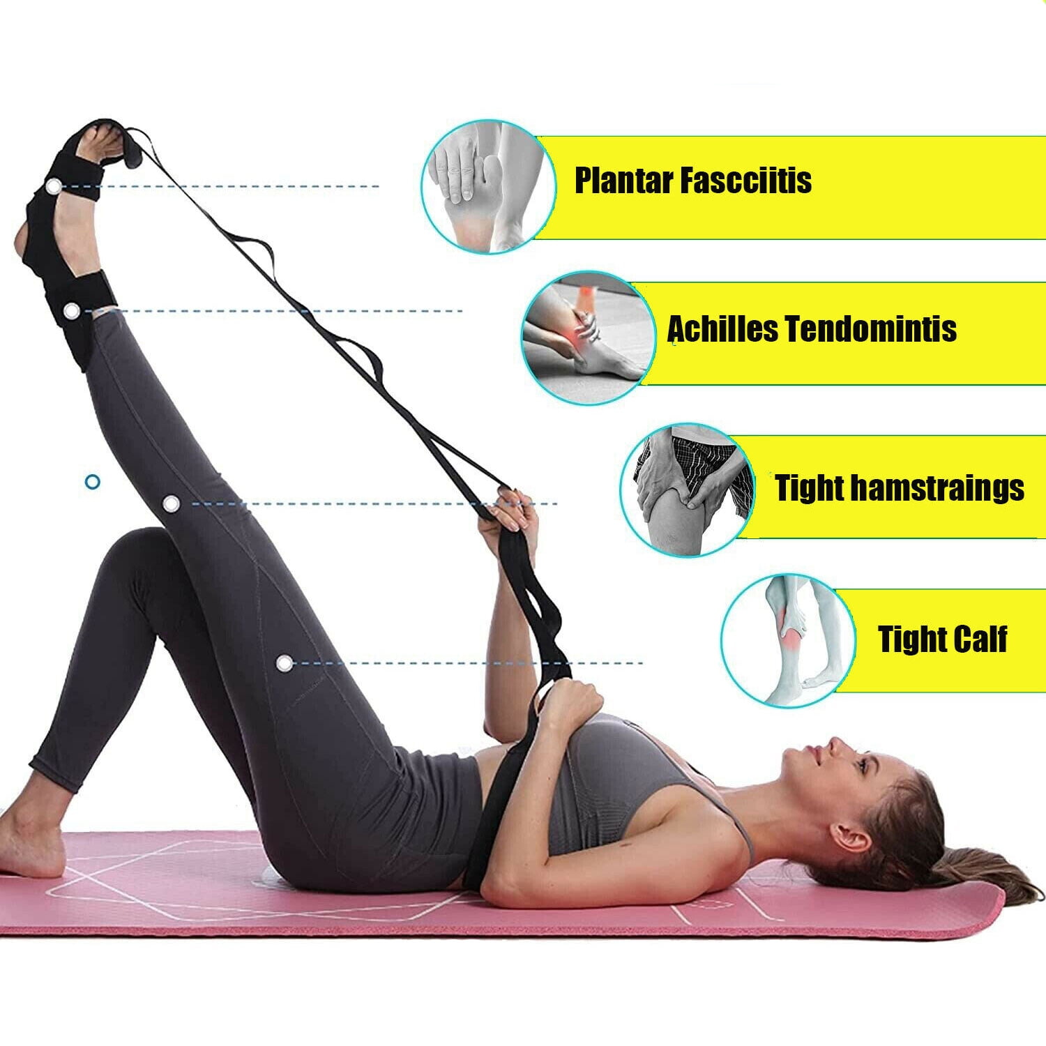 Aggxpf Yoga Flexibility Stretch Band, Yoga Straps Foot Stretcher Belt, Foot Stretcher Stretch ...