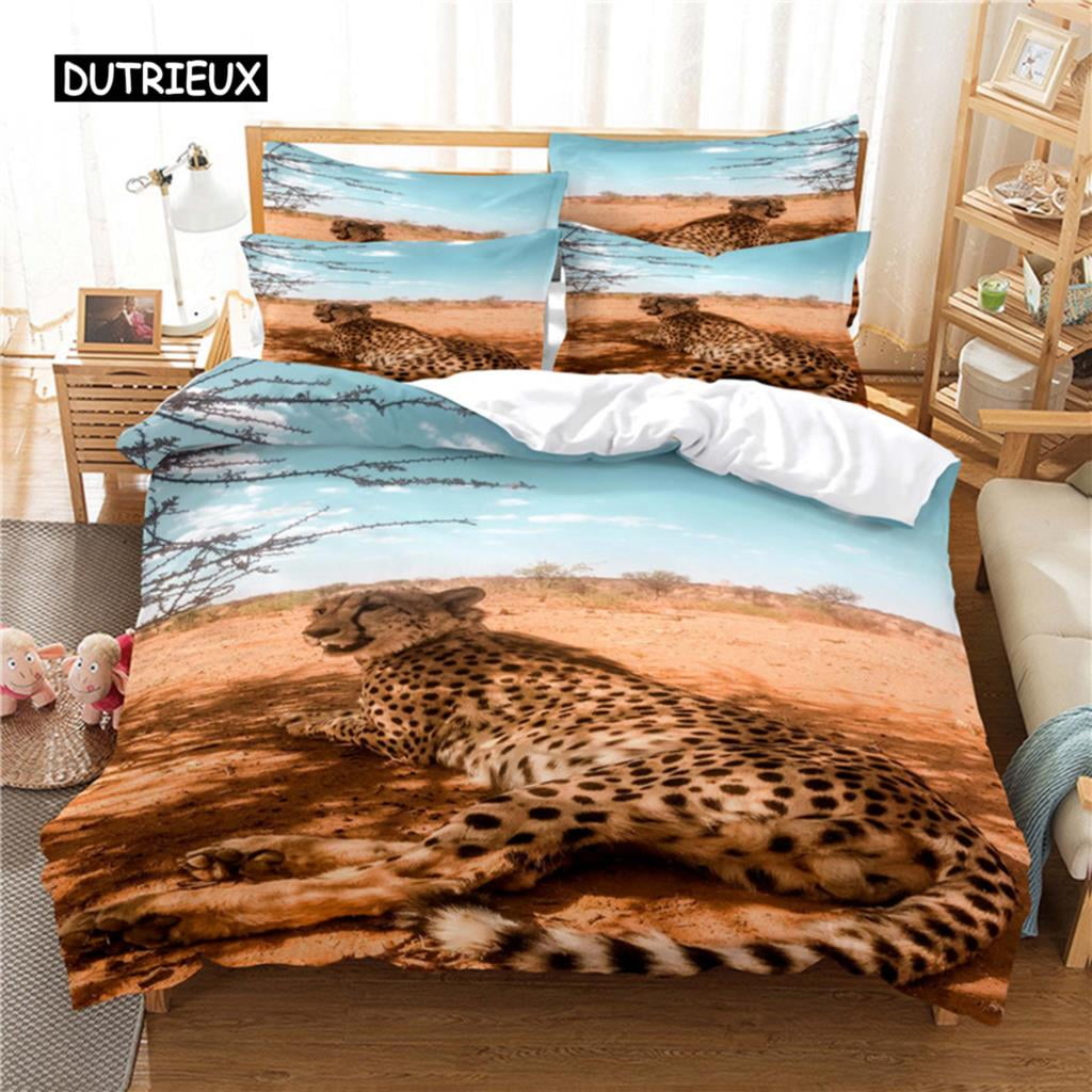Agile Leopard Bedding Set Duvet Cover Set 3d Bedding Digital Printing ...