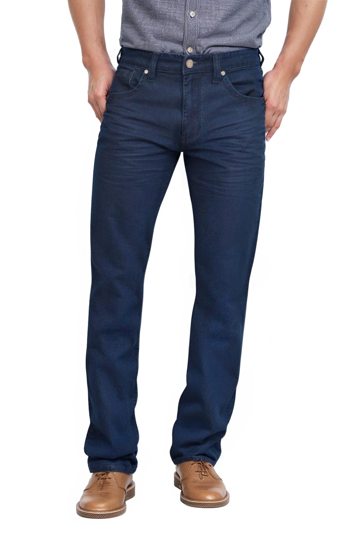 Agile Mens Super Comfy Straight Stretch Jersey Denim Jean AKP44072SLX ...