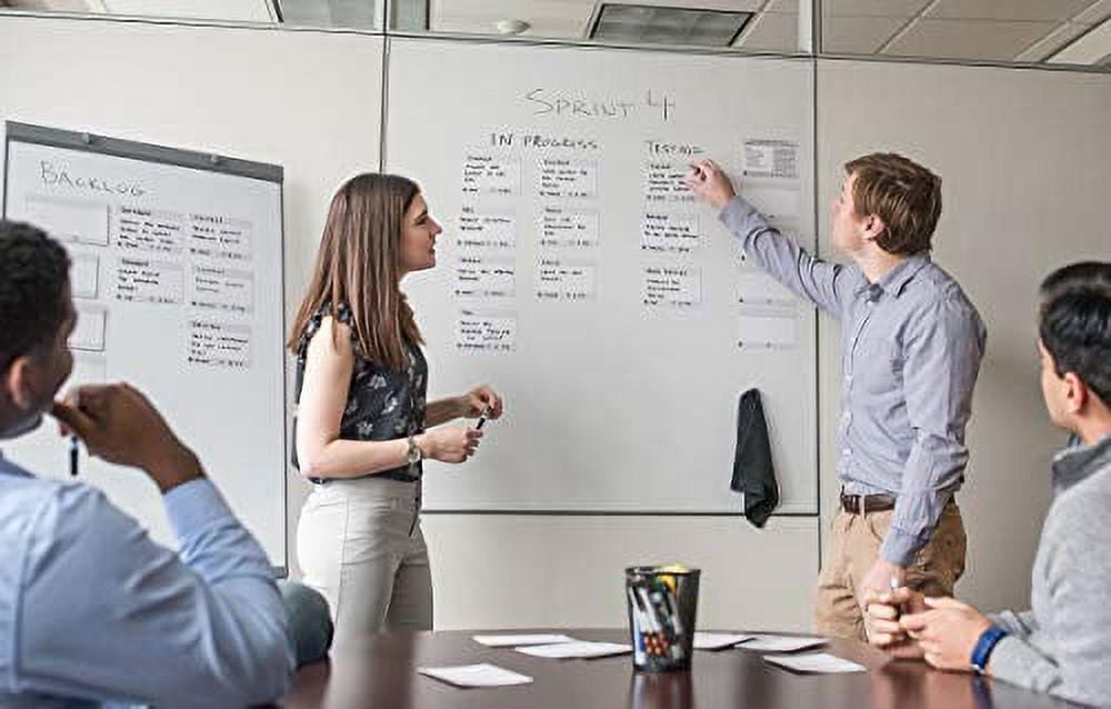 AgilePacks Pro Kit: 40 Dry-Erase Magnetic Planning Cards (4x6 Inches) with Marker & Cloth - for ...