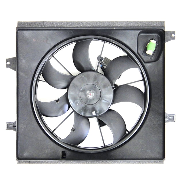 Agility Auto Parts 6010108 Dual Radiator and Condenser Fan Assembly for ...