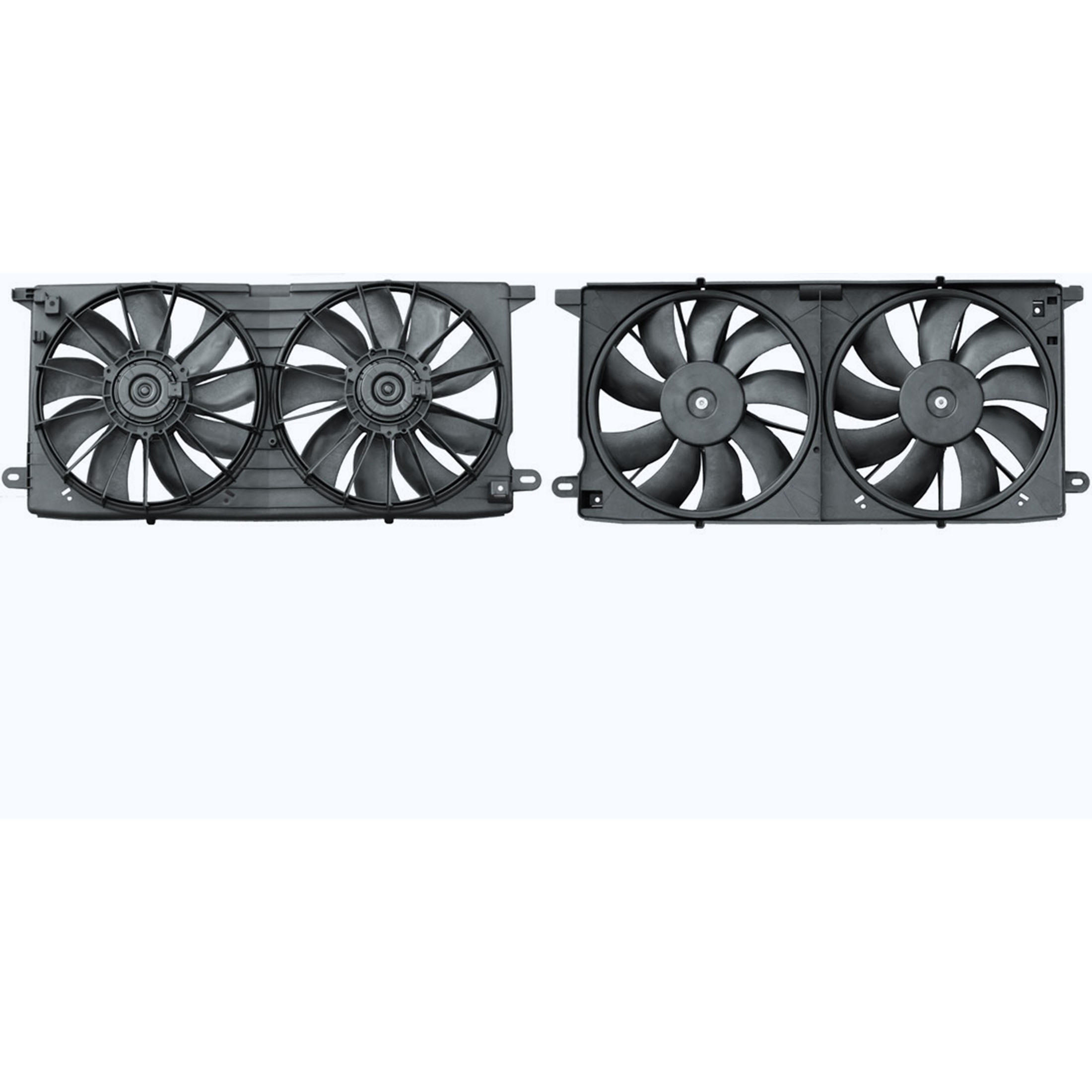Agility Auto Parts 6014103 Dual Radiator and Condenser Fan Assembly for ...