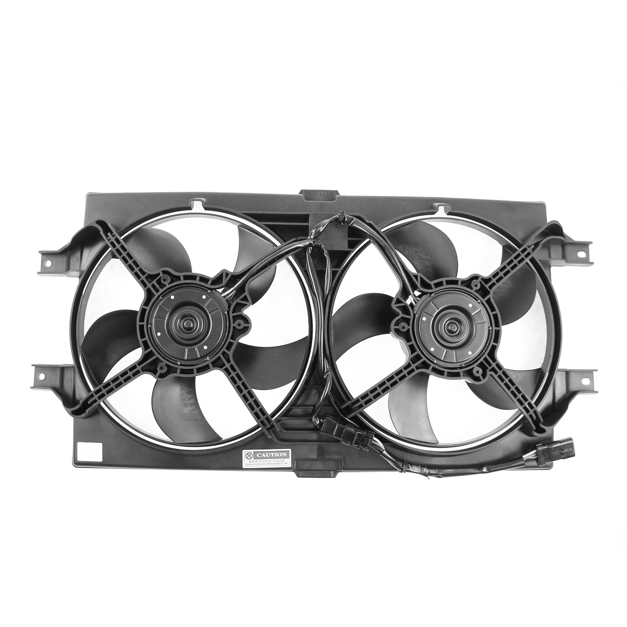 Agility Auto Parts 6017107 Dual Radiator and Condenser Fan Assembly for ...