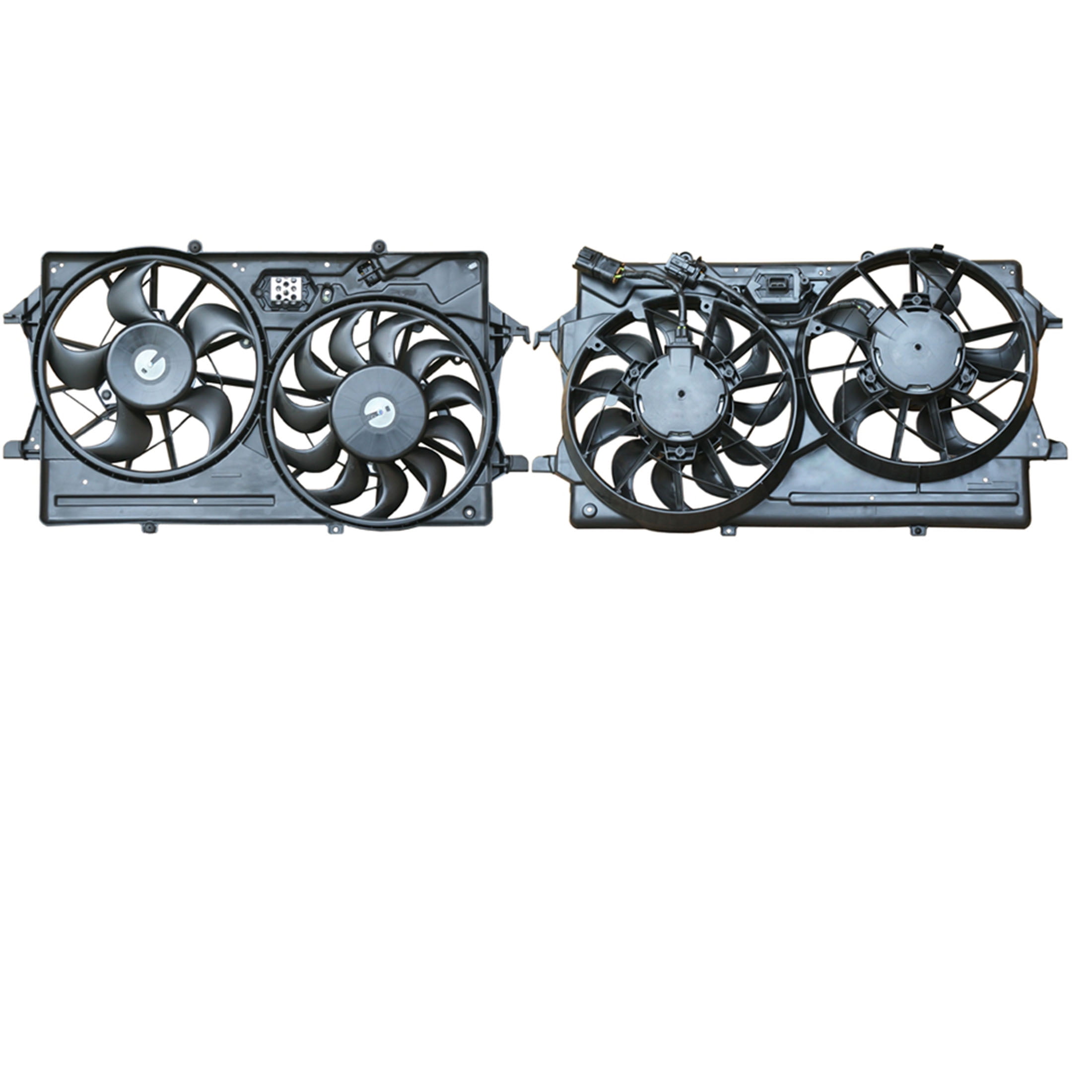 Agility Auto Parts 6018131 Dual Radiator and Condenser Fan Assembly for ...