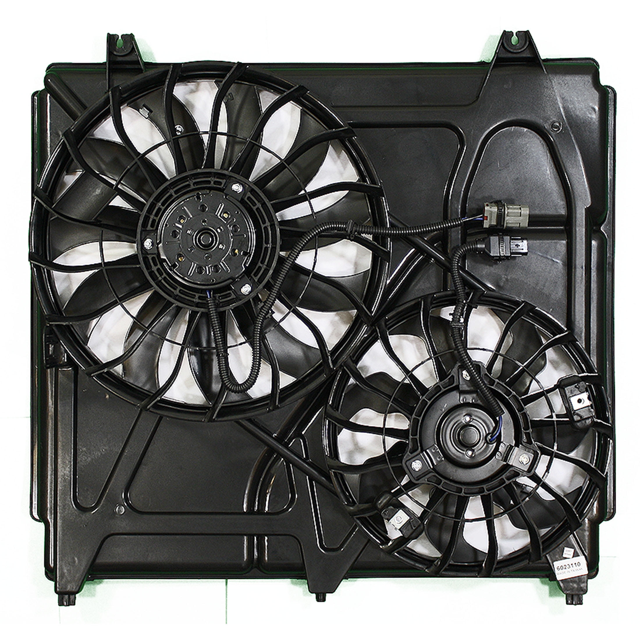 Agility Auto Parts 6023110 Dual Radiator and Condenser Fan Assembly for ...