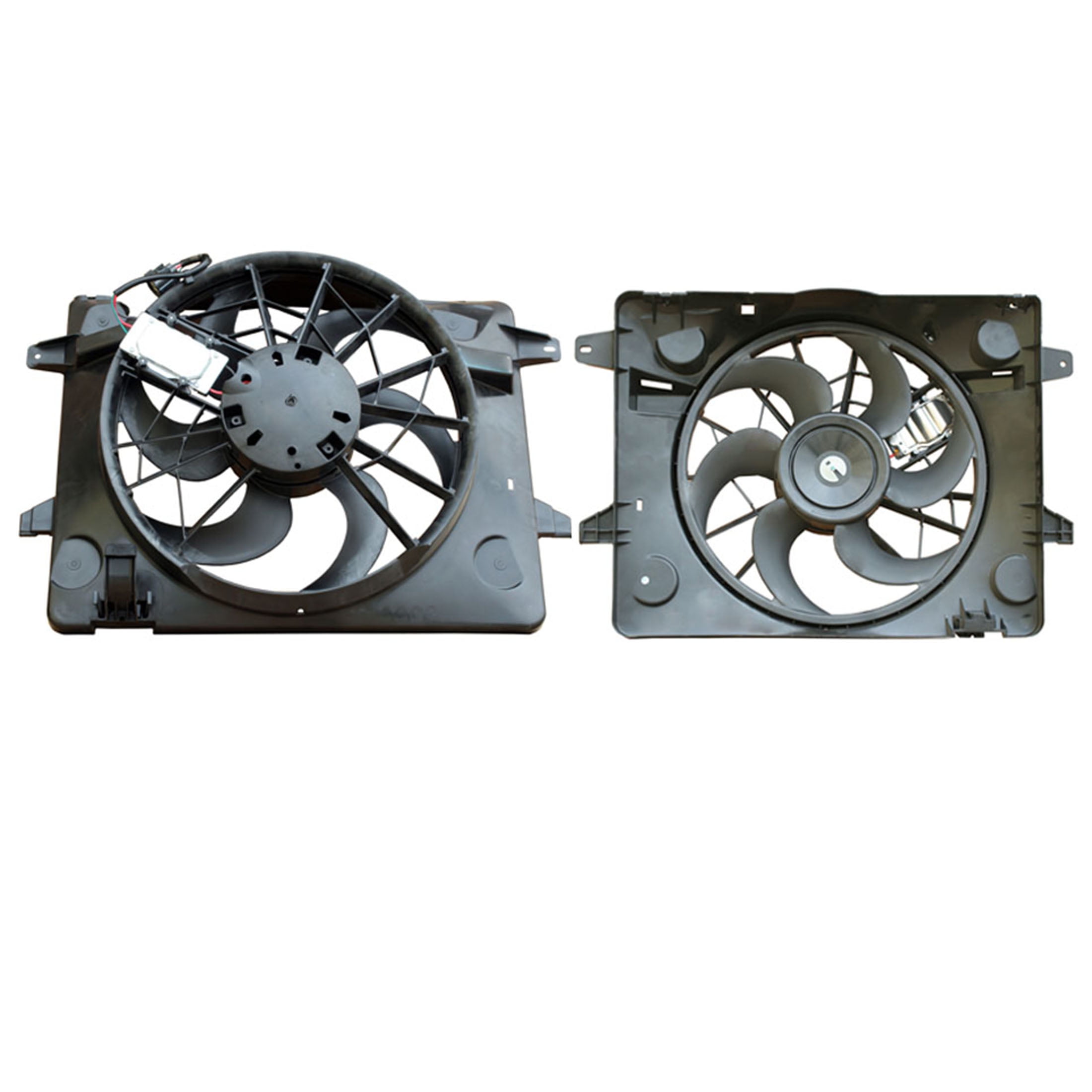 Agility Auto Parts 6024103 Dual Radiator and Condenser Fan Assembly for ...