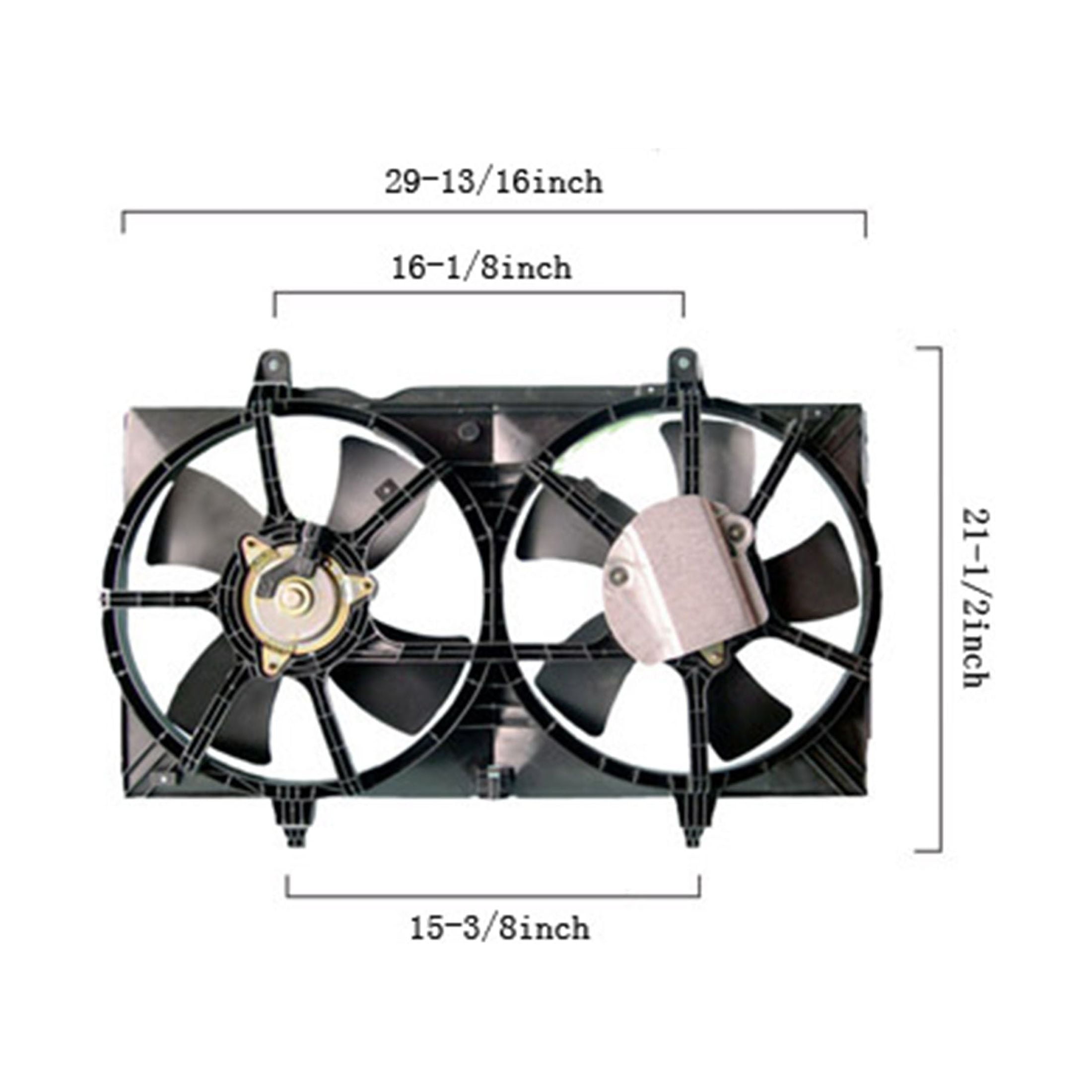Free Shipping! Agility Auto Parts Dual Radiator and Condenser Fan ...
