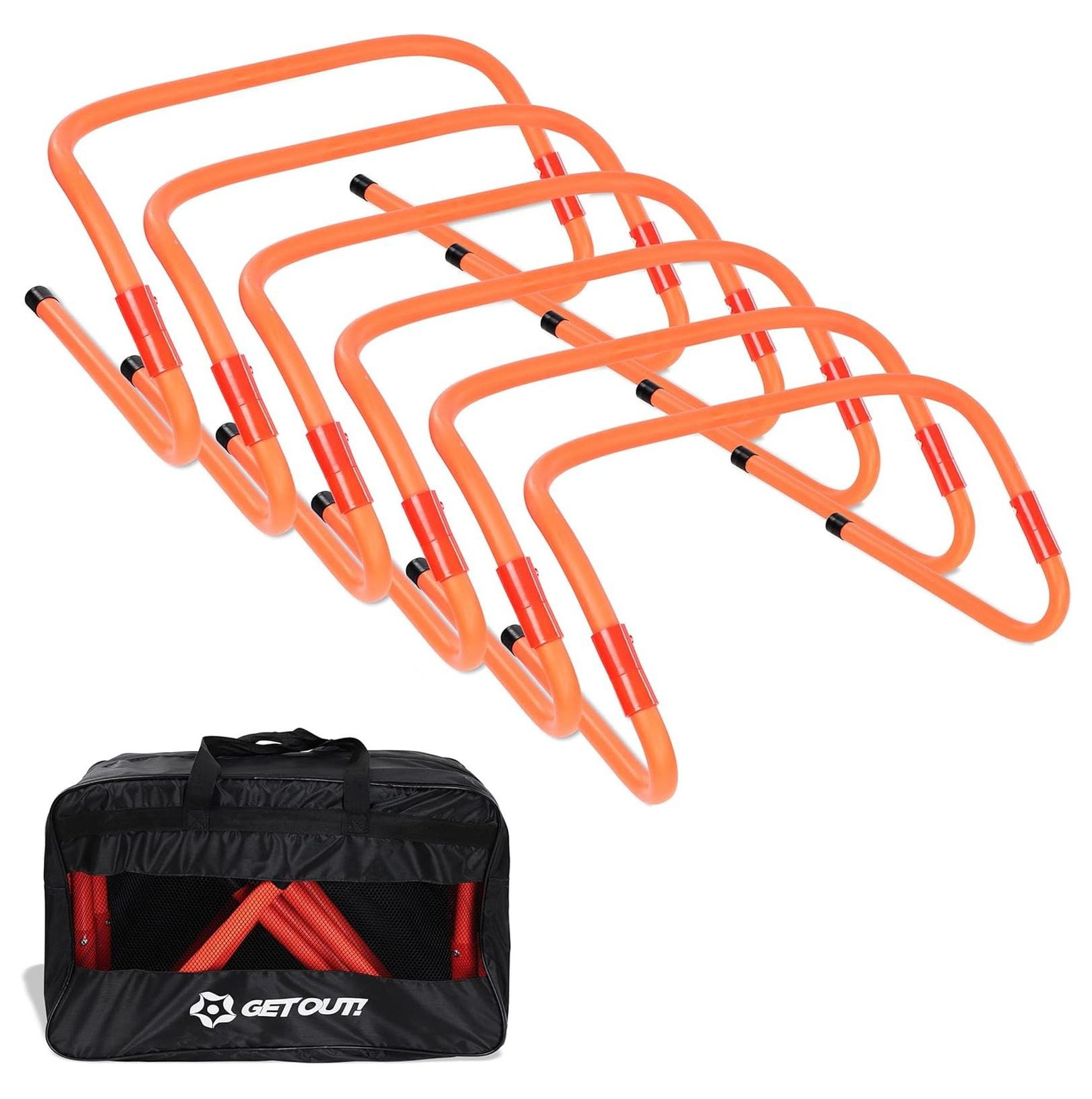 Agility Hurdles Training Equipment - 6pk 2 Way Plyometric and Speed ...